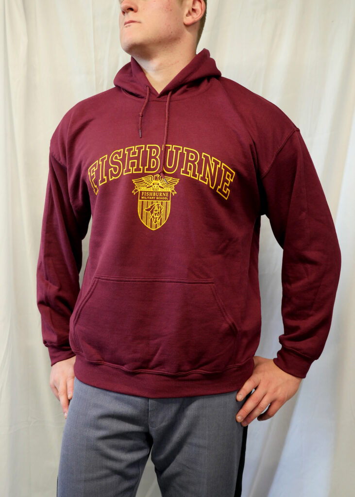 Legacy Crest Maroon Hoodie - Fishburne